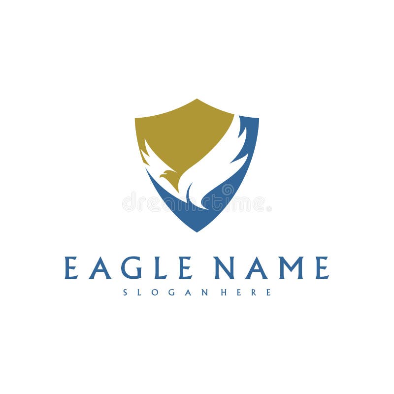 Shield Eagle Logo Design Vector Template. Simple Icon Symbol Stock ...