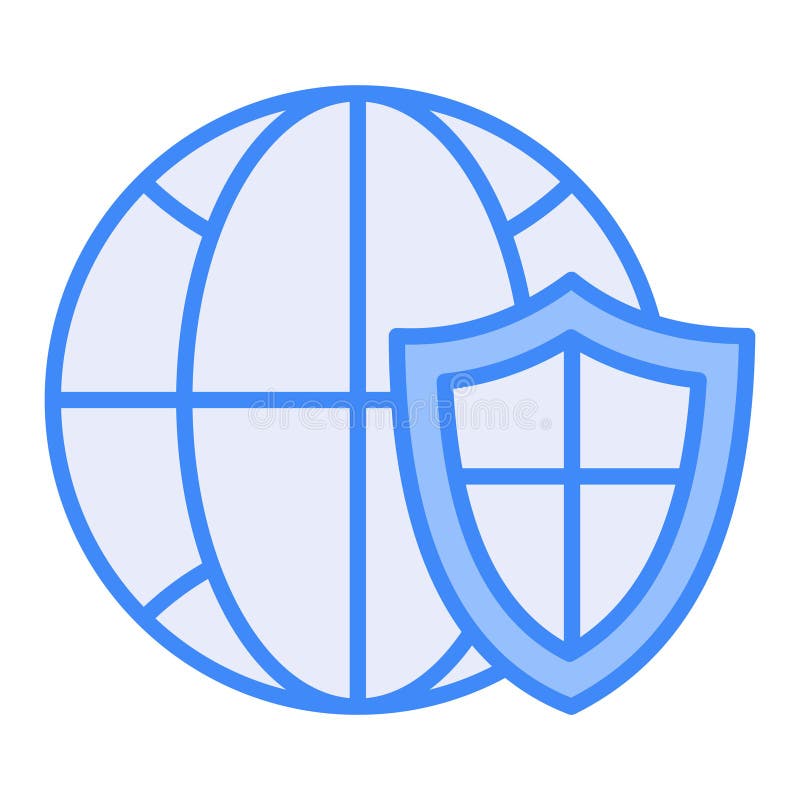 Global, Protection and Security Vector Icons Set Cyber Computer Network ...