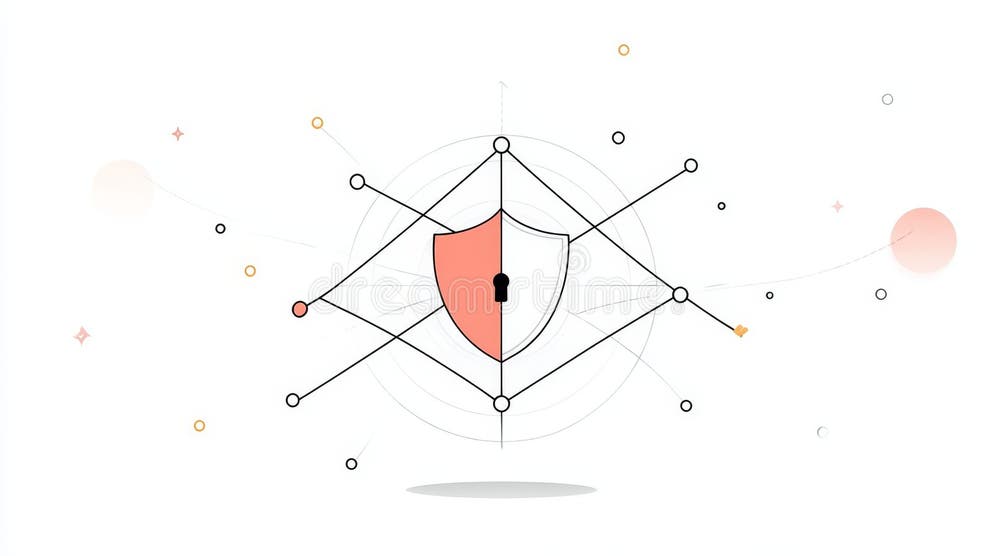 Shield Encircled, a Striking Graphic of Protection and Security ...