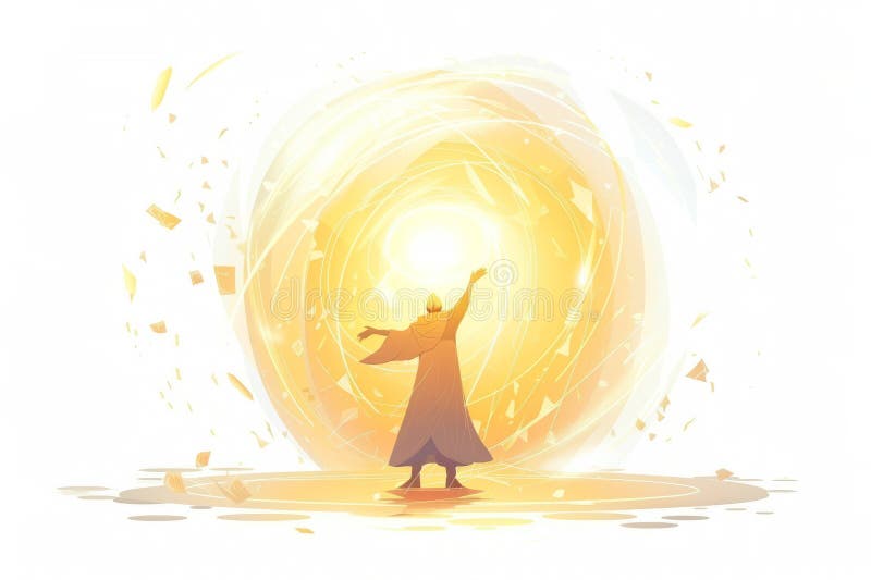 Shield of Ethereal Light: a Wizard Who Erects a Magical Barrier of ...