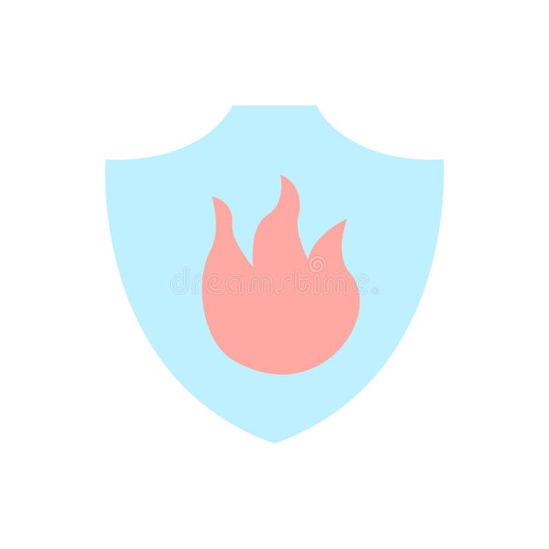 Shield and Fire Protection Concept Custom Firefighter Logo Vector ...