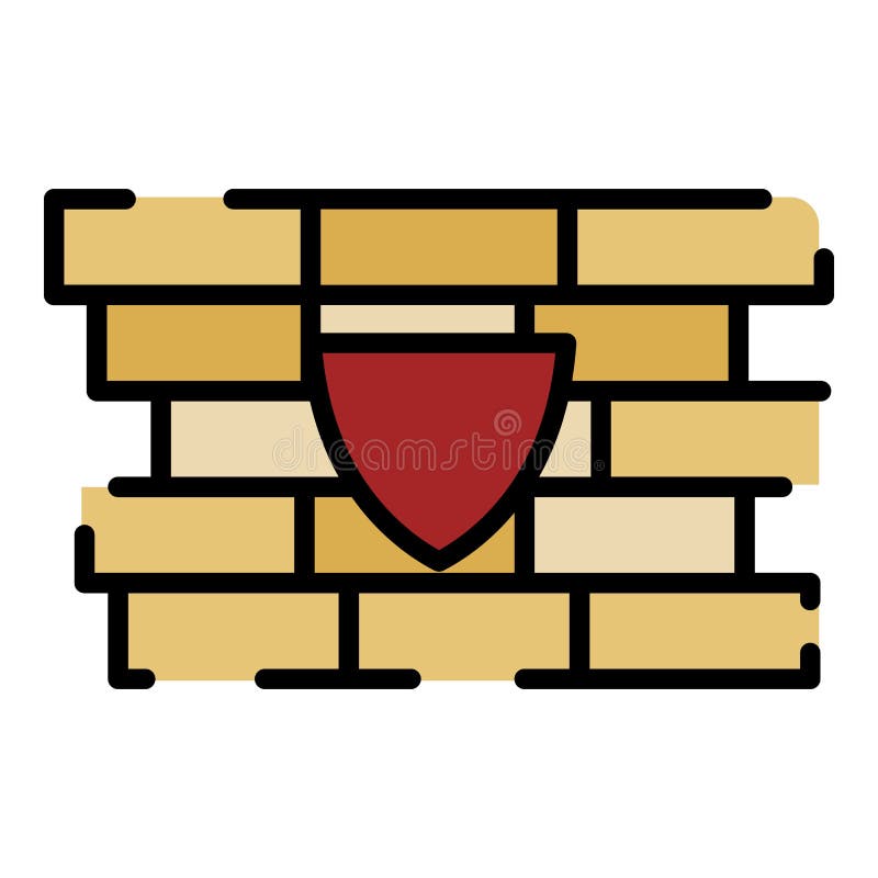 Firewall icon stock vector. Illustration of ideas, lock - 115783734