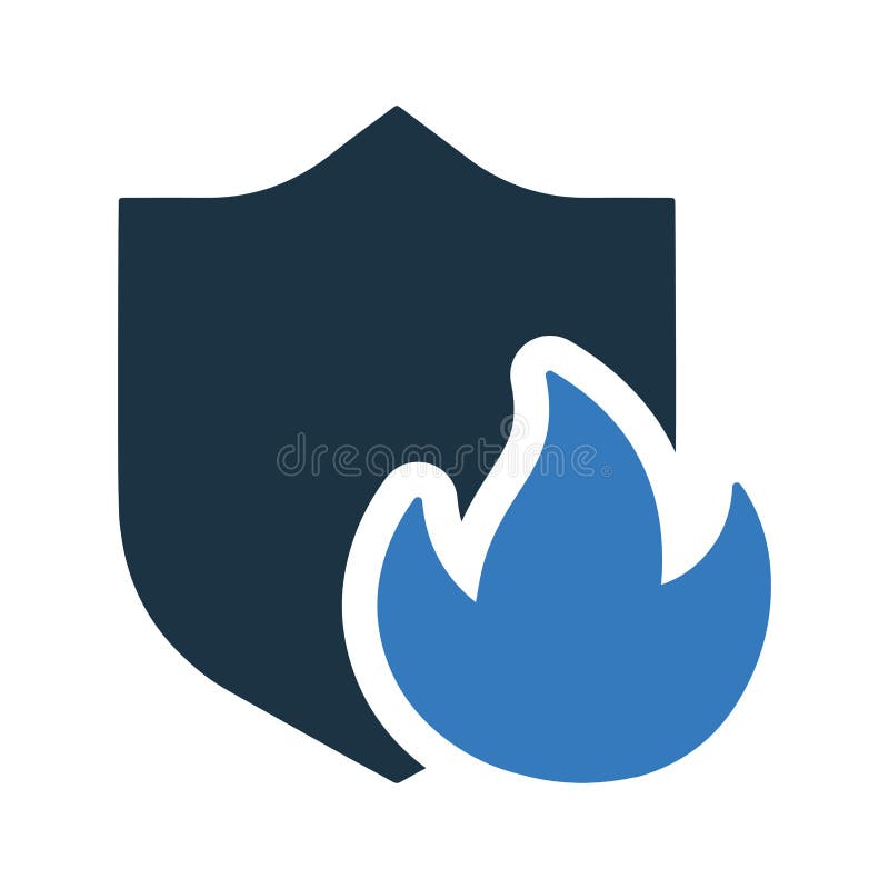 Shield, Firewall Icon. Simple Editable Vector Design Isolated on a ...