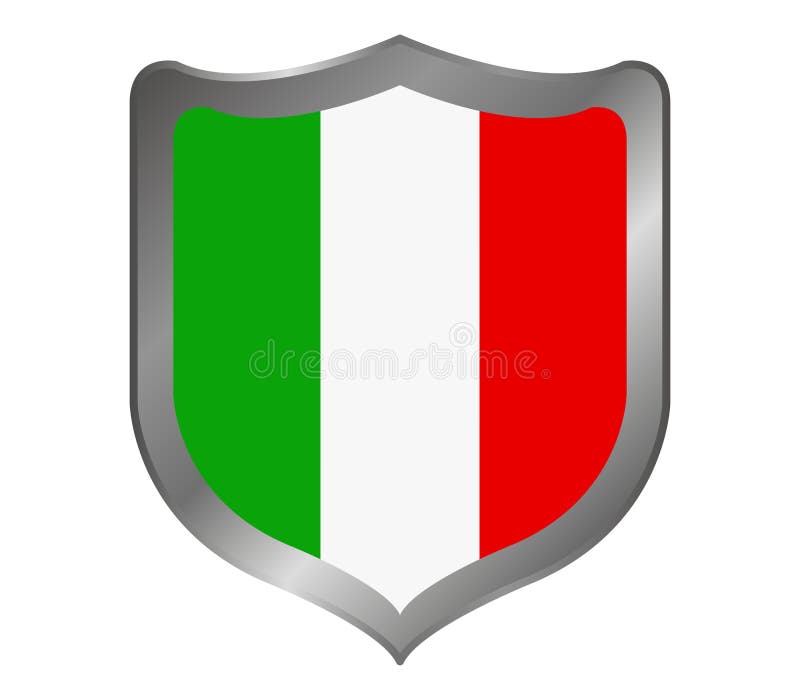 Italy Shield stock illustration. Illustration of soccer - 14747750