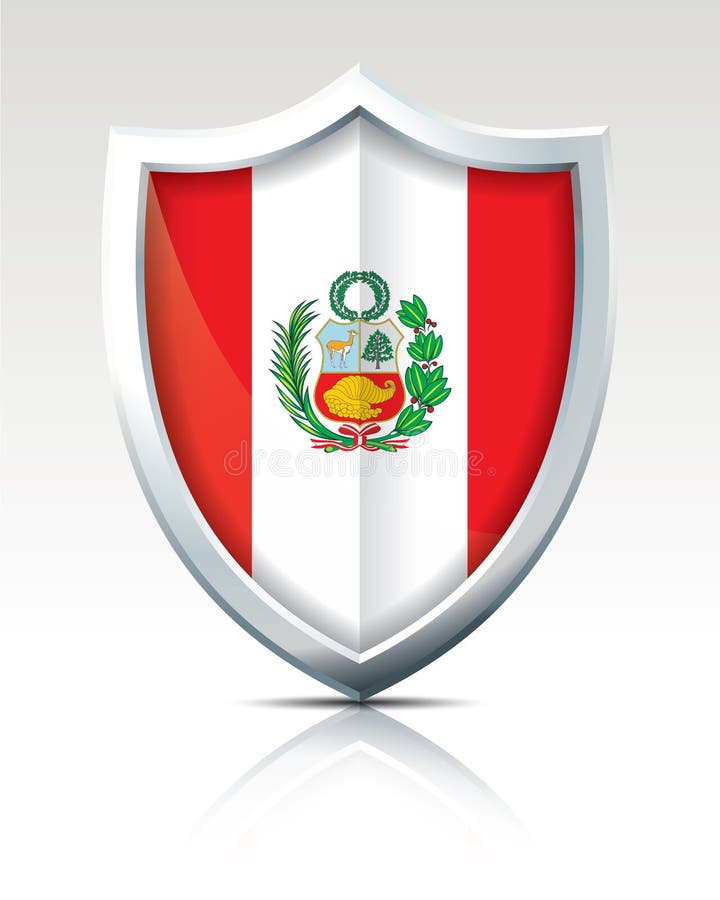 Peruvian Shield stock illustration. Illustration of country - 20371861
