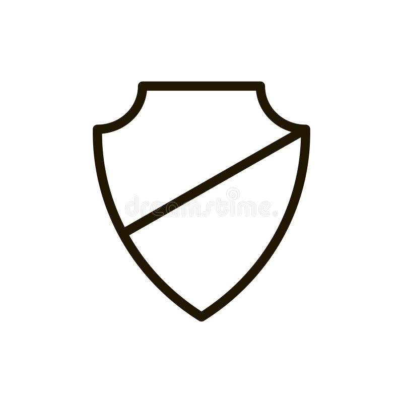 Shield flat icon stock vector. Illustration of button - 85531289