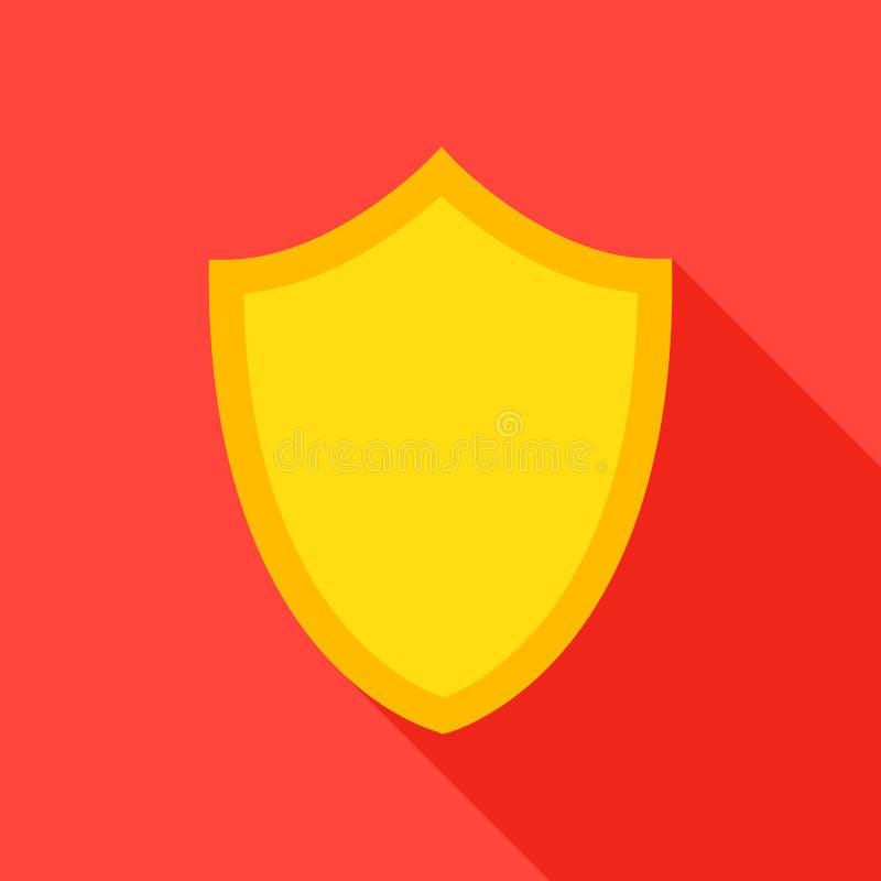 Shield Flat Style with Check Mark Icon. Security Shield Vector Illustration Stock Vector ...