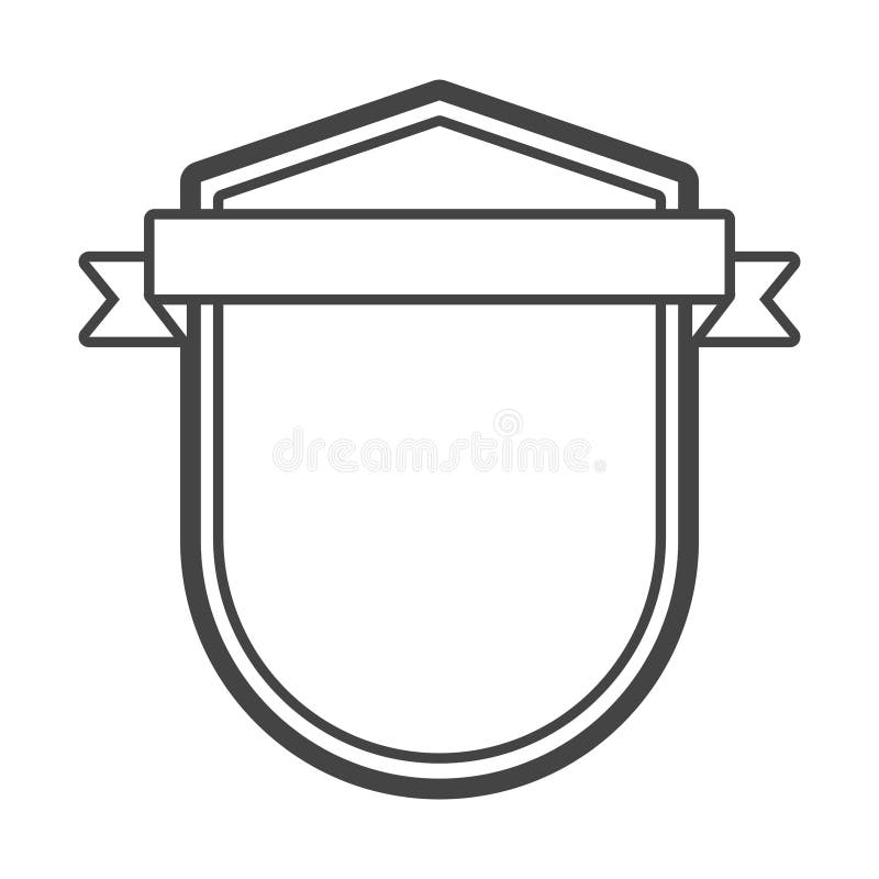 Shield frame emblem stock vector. Illustration of armour - 219359098