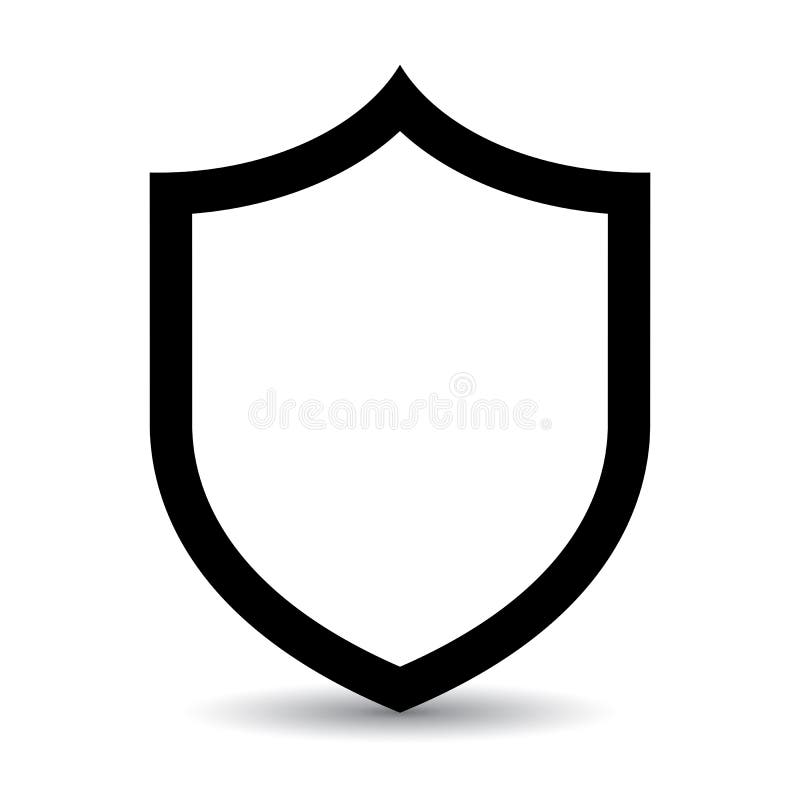 Shield frame vector icon stock vector. Illustration of abstract - 234229277