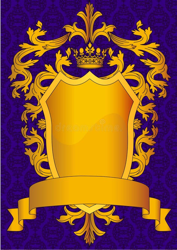 Royal Shield Gold Stock Illustrations – 27,775 Royal Shield Gold Stock ...