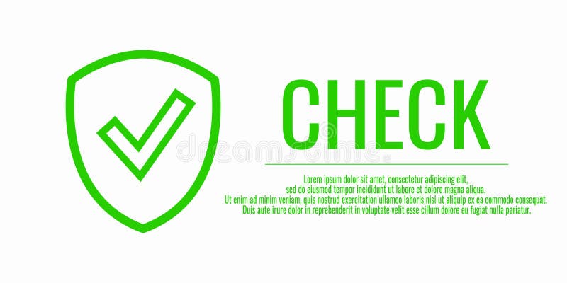 Shield Green Icon with Check Mark. Data Protection Concept. Verified ...