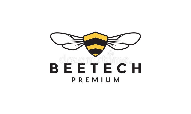 Shield or Guard Bee Logo Symbol Icon Vector Graphic Design Illustration ...