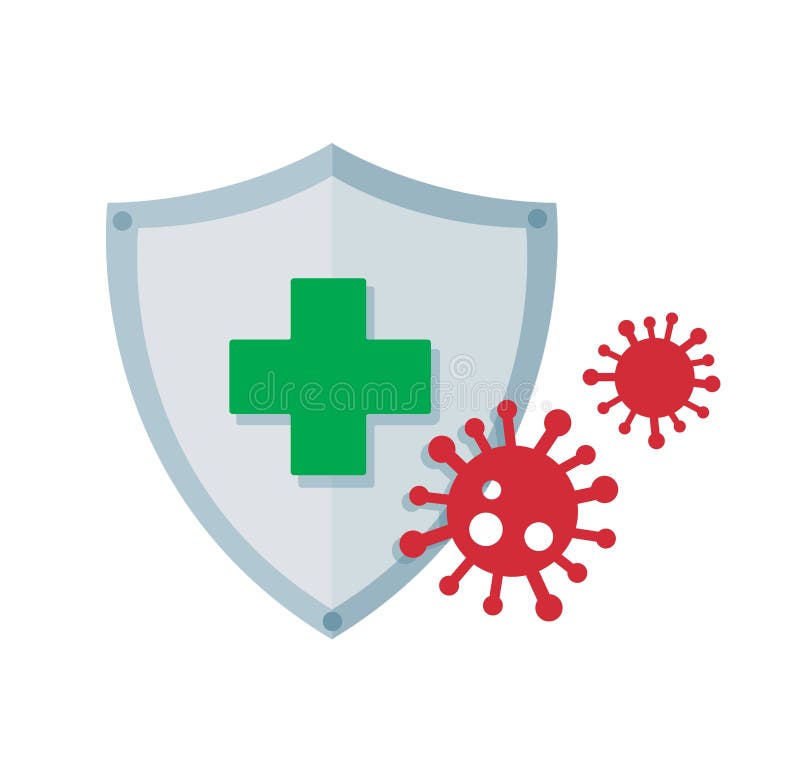 Shield Guard Medical Icon. Vector Illustration Stock Vector ...