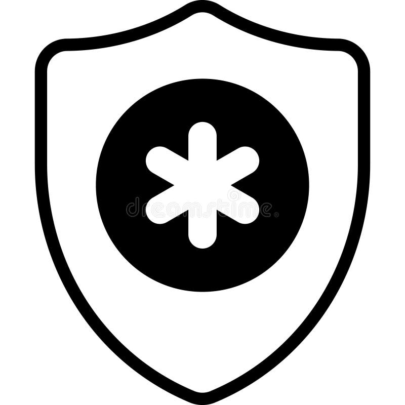 Shield Healthcare Medical, Vector Graphic Illustration Icon Stock ...