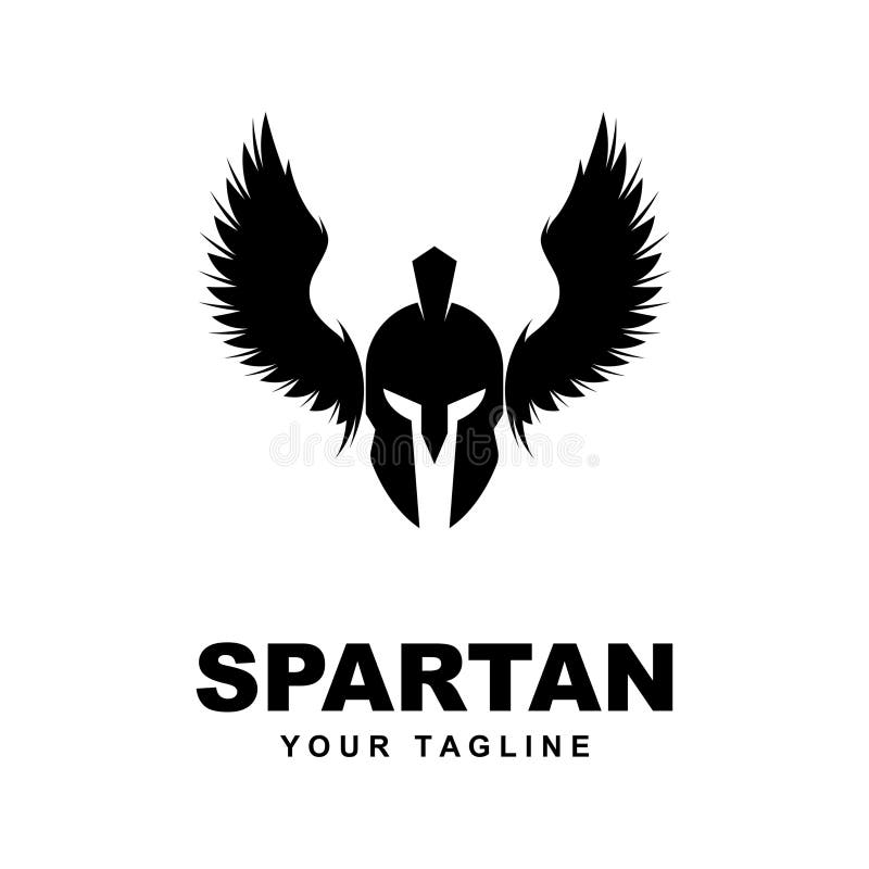 Spartan Helmet Logo Vector Illustration Stock Vector - Illustration of ...