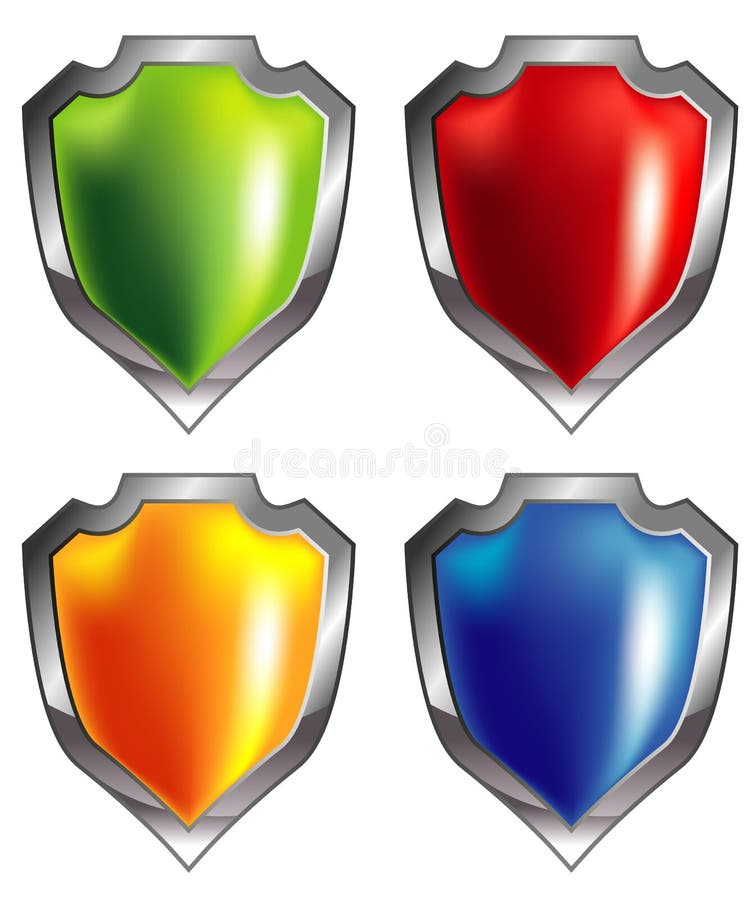 Shield icon stock vector. Illustration of confidence - 27589087