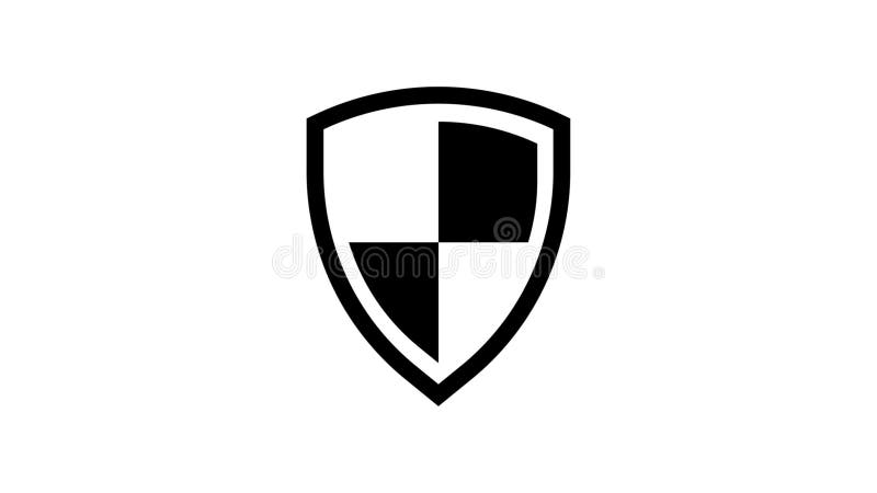 Shield Icon, Animated Icon on Transparent Background. Stock Video ...