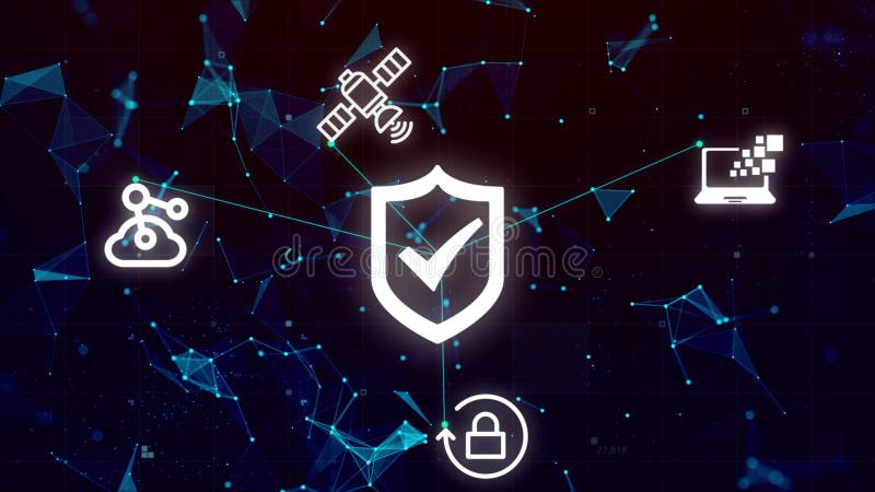 Shield Icon Cyber Security, Digital Data Network Protection, Future ...