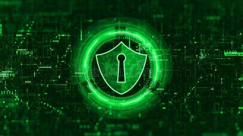 Shield Icon Cyber Security Digital Data Network Protection Future