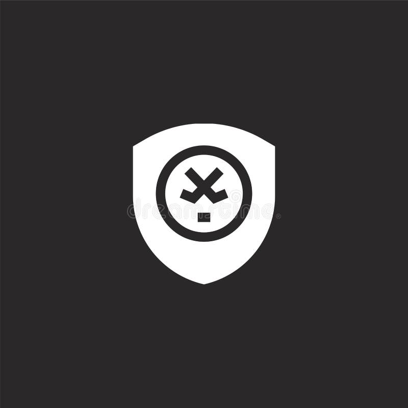 Shield Icon. Filled Shield Icon for Website Design and Mobile, App ...