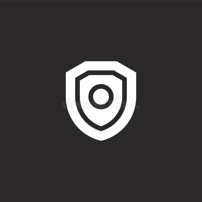 Shield Icon. Filled Shield Icon for Website Design and Mobile, App ...