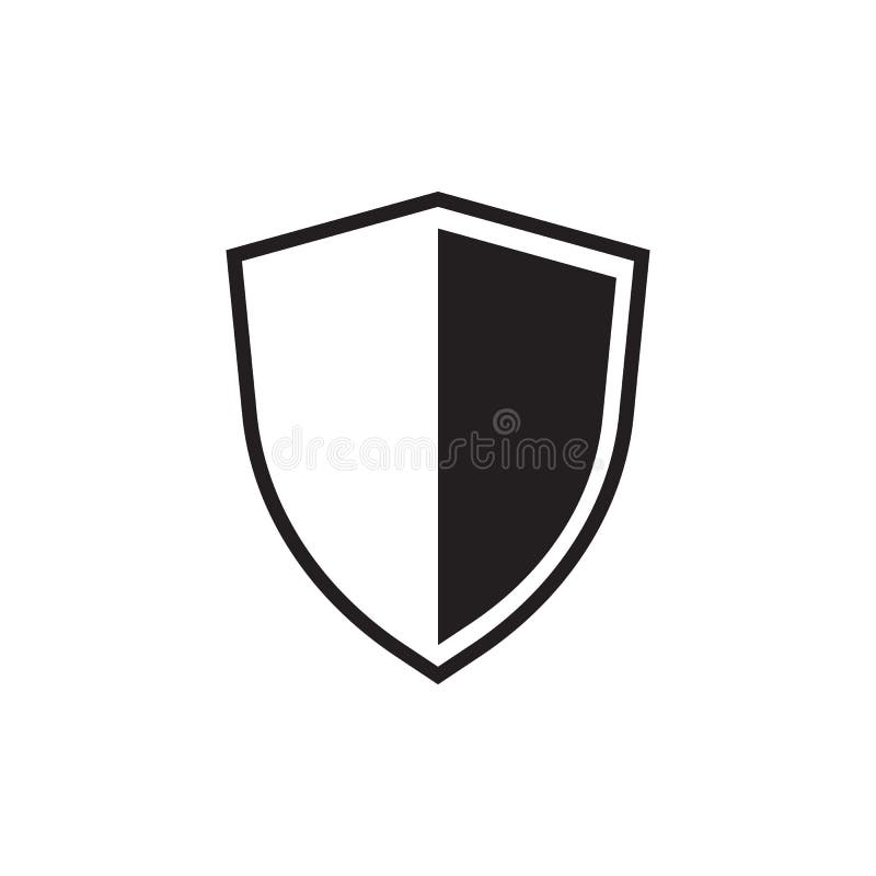 Shield Icon, Flat Design Best Shield Icon Stock Vector - Illustration of silhouette, safe: 251771744