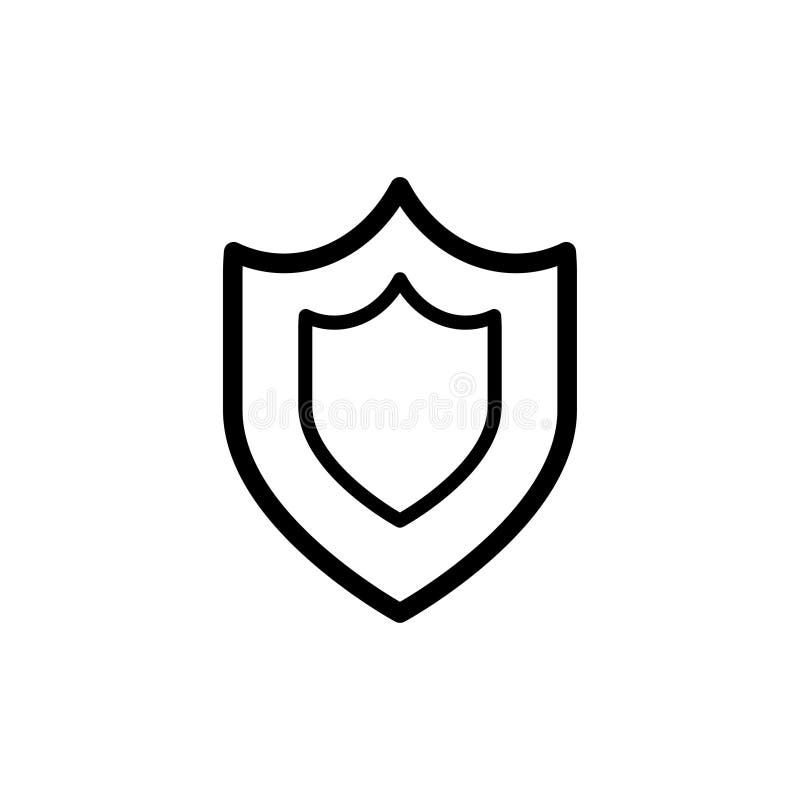 Shield Icon Flat Vector Template Design Trendy Stock Vector ...