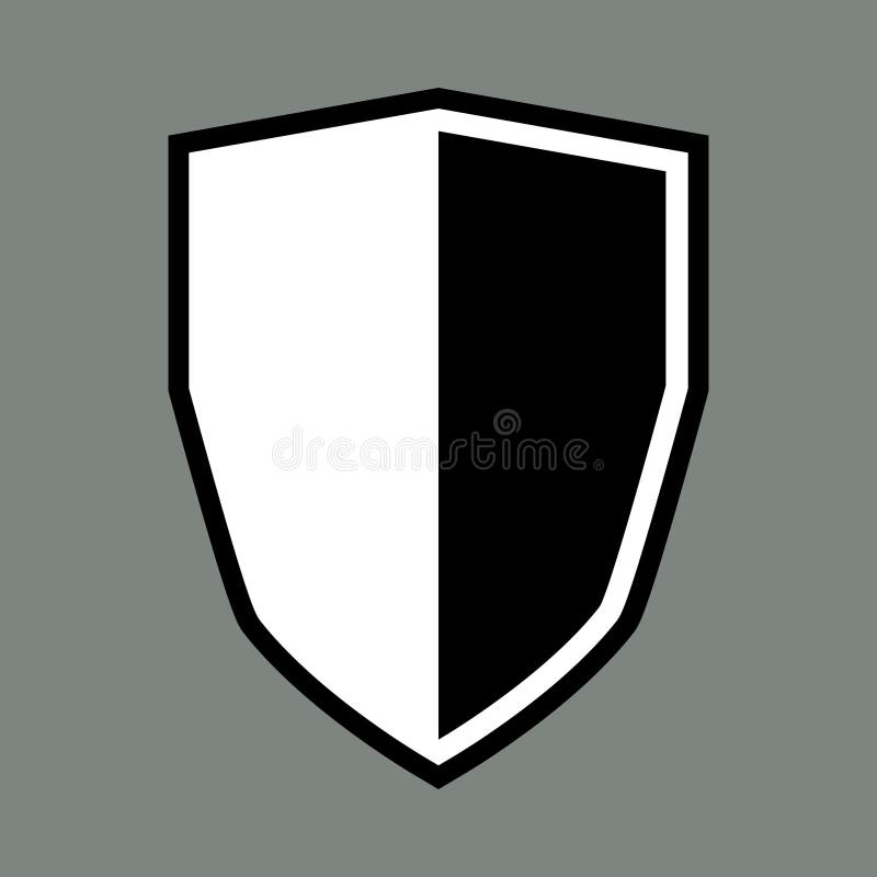 Shield Icon - Minimalist Protection Badge, Vector Graphic, Flat Design ...