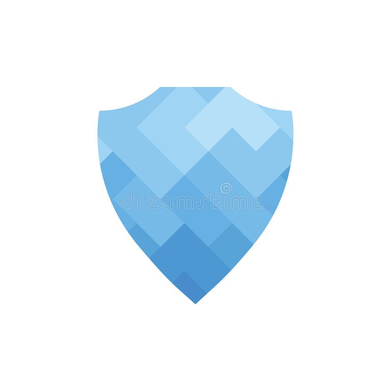 Colorful shield vector. stock vector. Illustration of black - 129716555