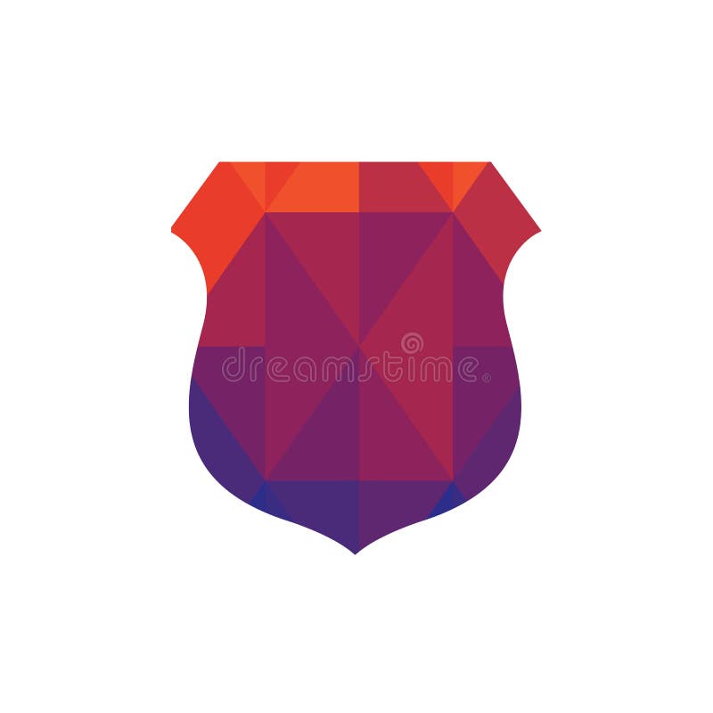 Colorful shield vector. stock vector. Illustration of arms - 129717737