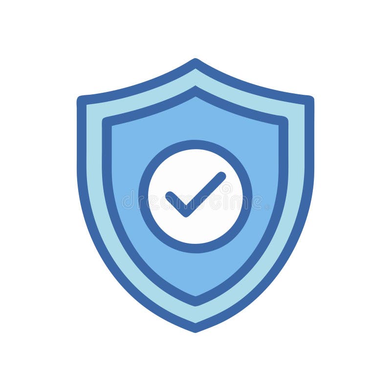 Shield Icon for Protection stock illustration. Illustration of visual ...