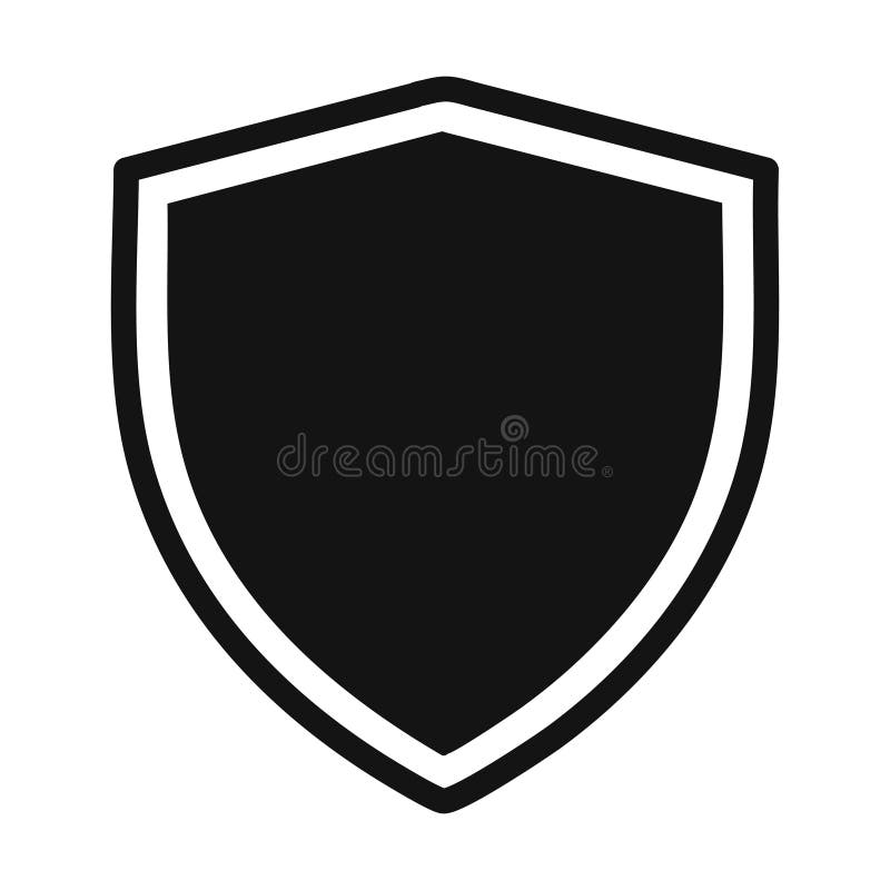 Shield Icon. Protection Symbol Stock Vector - Illustration of crest ...