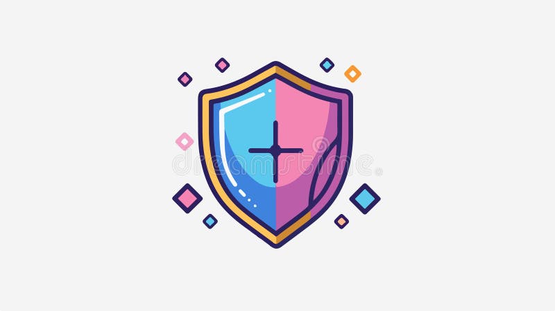 Shield Icon: Symbolizing Identity Protection and Security Stock Vector ...