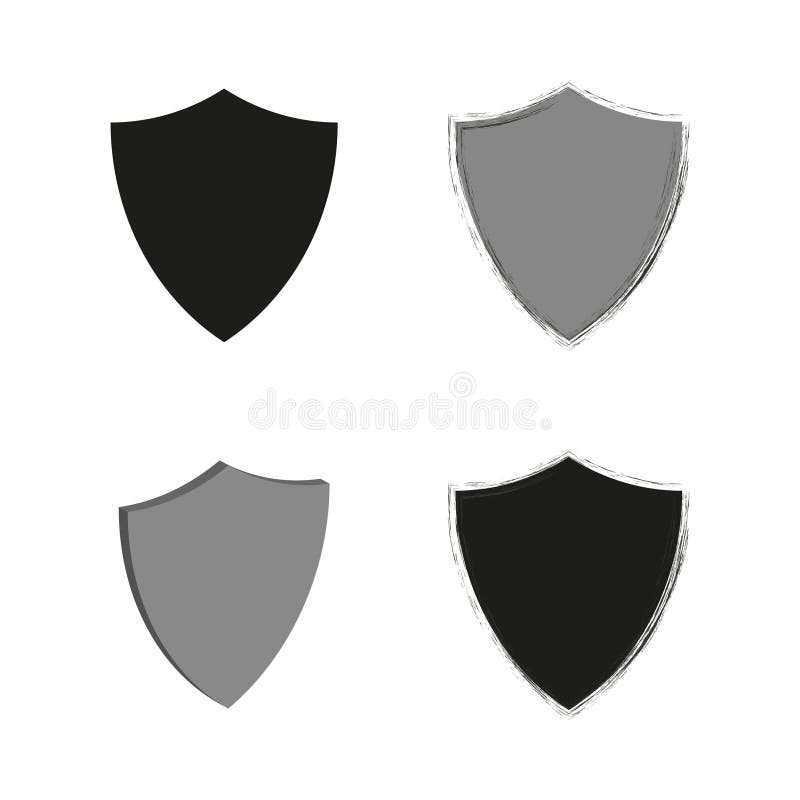Shield Icon. Security Icon. Protection Icon. Vector Illustration. Stock ...