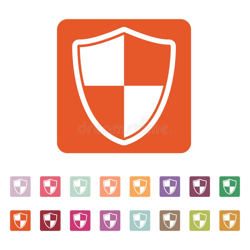 The Shield Icon. Security and Safety, Firewall Symbol Stock Vector ...
