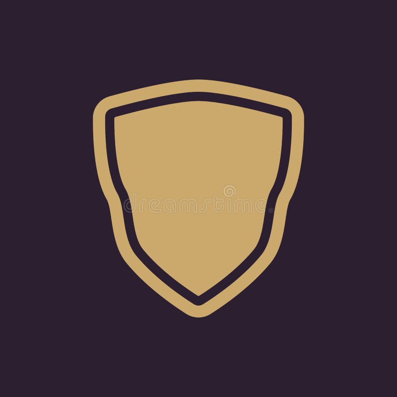 The Shield Icon. Shield Symbol Stock Vector - Illustration of design ...