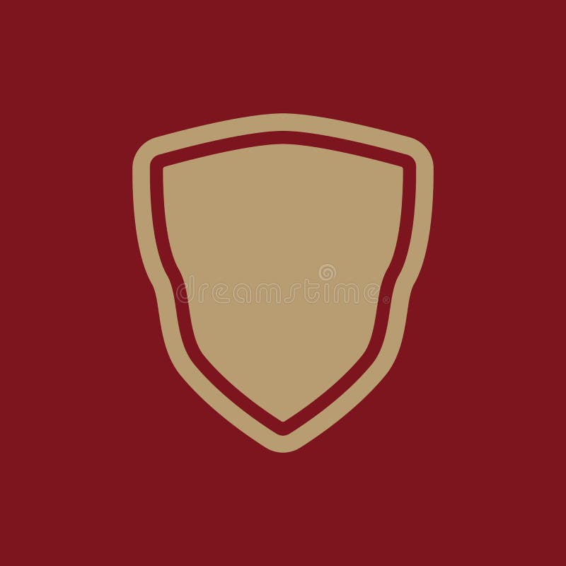 The Shield Icon. Shield Symbol Stock Vector - Illustration of insignia ...