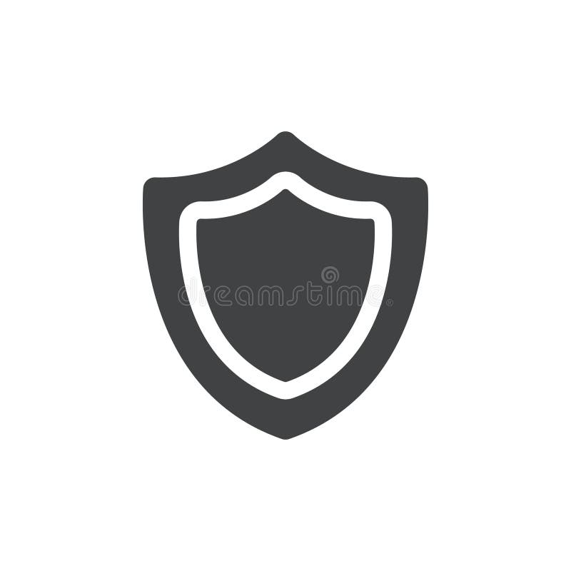 Shield Icon Simple Vector Symbol Stock Vector - Illustration of website ...