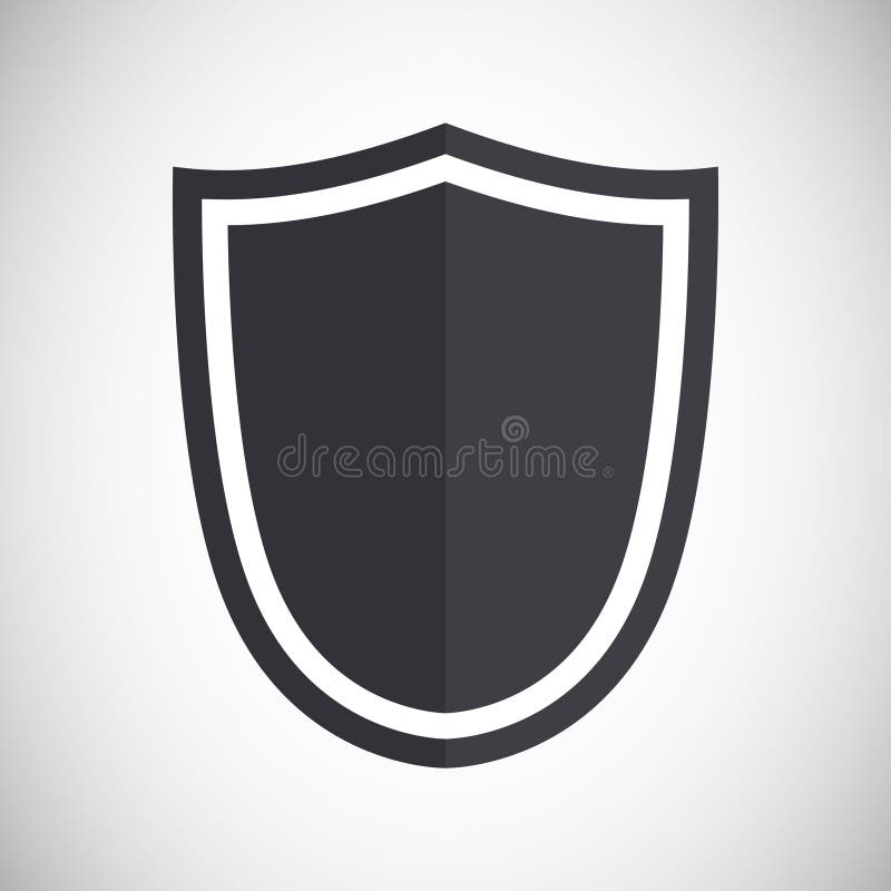 Protection Shield Vector Icon Symbol 2 Stock Vector - Illustration of ...