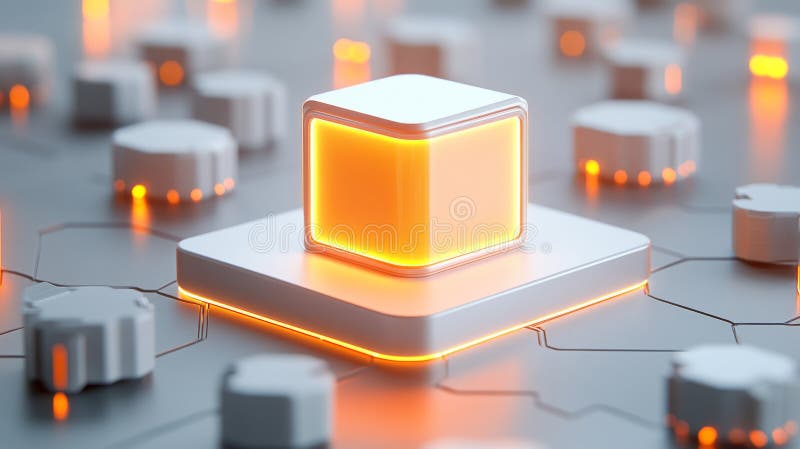 Shield Icon Symbolizes Concept Futuristic Secure Digital Network Stock ...