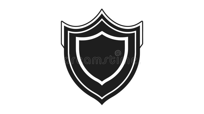 Shield Icon in Trendy Flat Style Isolated on Grey Background. Vector ...