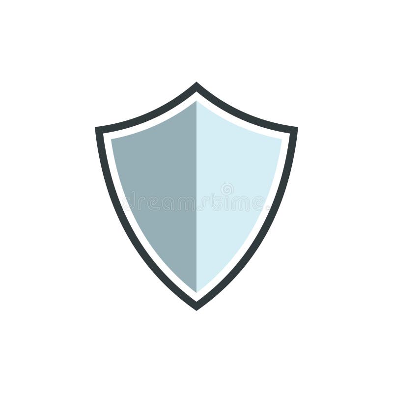 Shield Icon in Trendy Flat Style Isolated Stock Vector - Illustration ...