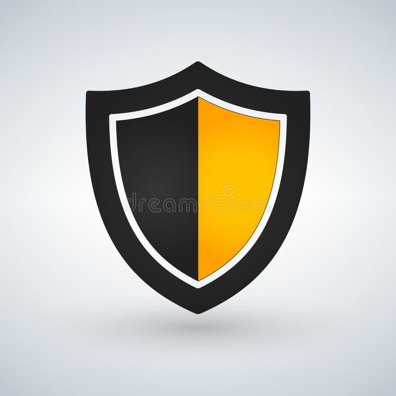 Yellow Shield 100 Percent Secured Logo Icon Design Template, Privacy ...