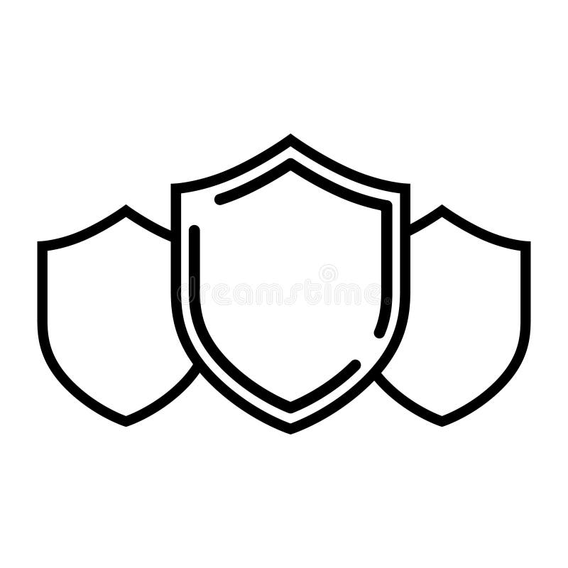 Shield Icon Vector. Defence Illustration Sign. Armor Symbol. Protection ...
