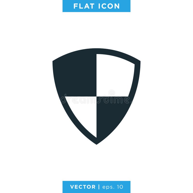 Shield Icon Vector Design Template. Stock Vector - Illustration of arms ...