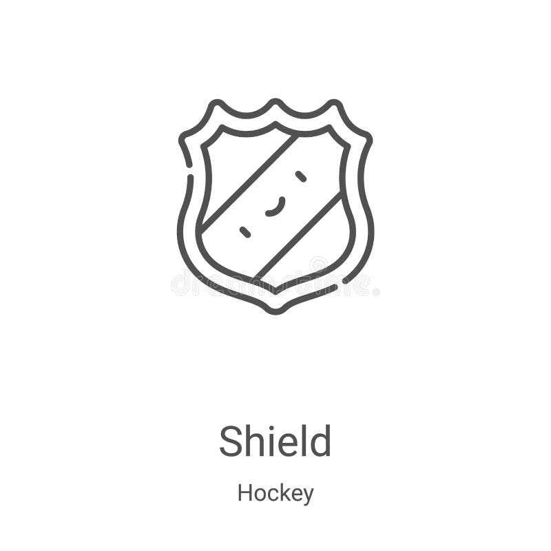 Shield Icon Vector From Tab Bar And Settings Collection. Thin Line ...