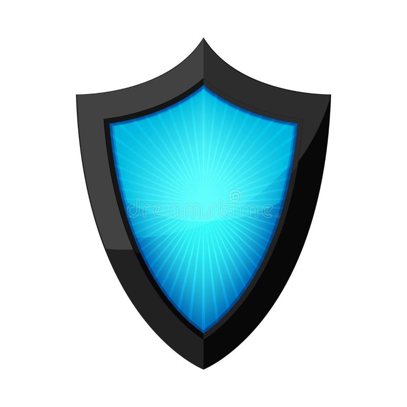 Shield Icon. Vector Illustration. Stock Illustration - Illustration of ...