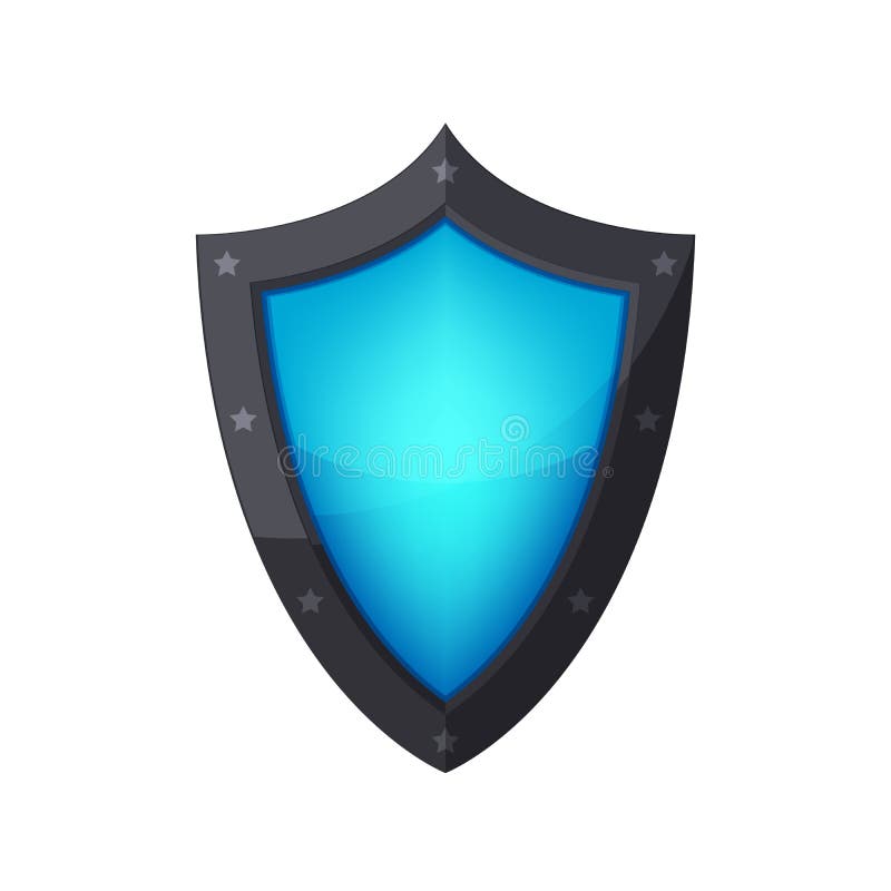 Shield Icon. Vector Illustration. Stock Illustration - Illustration of ...