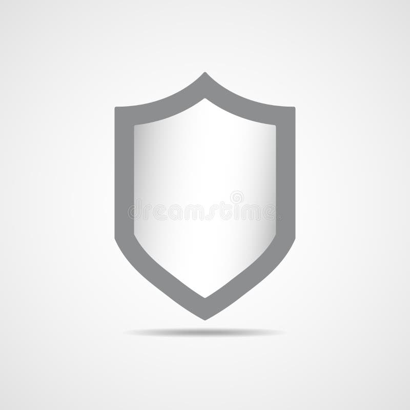 Shield Icon. Vector Illustration. Stock Illustration - Illustration of ...