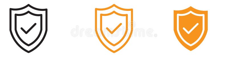 Protective Shield Icon for Security and Defense Graphics Perfect for ...